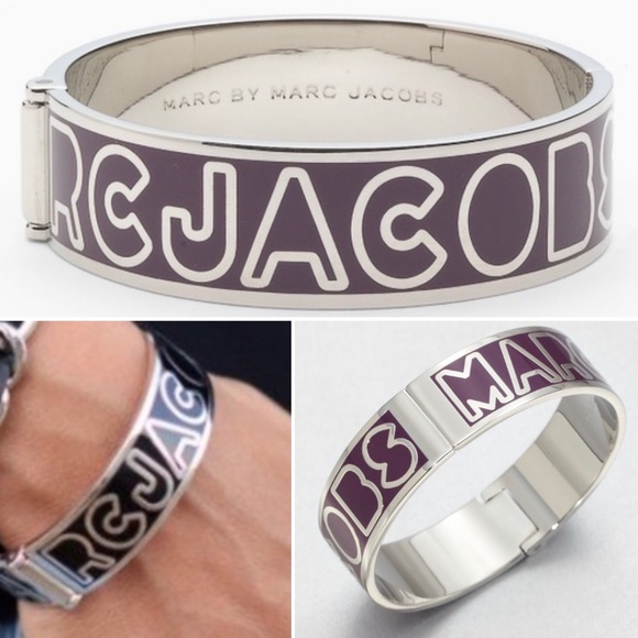 Marc By Marc Jacobs | Jewelry | Marc By Marc Jacobs Black Hinged Logo ...